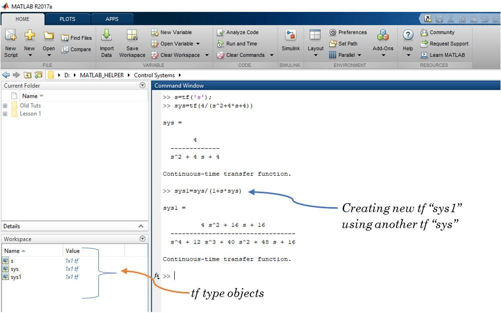 Create Transfer Function In Matlab Matlab Helper