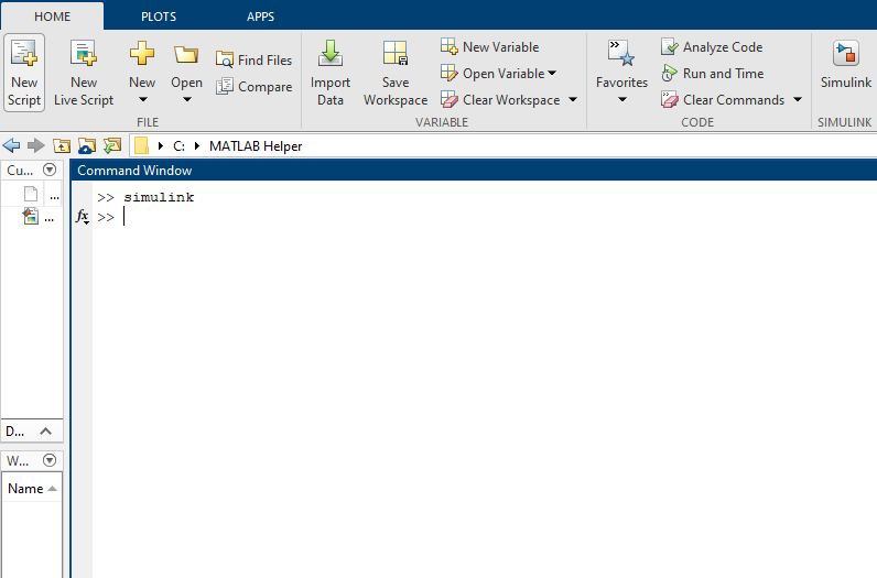 Open Simulink – MATLAB Helper